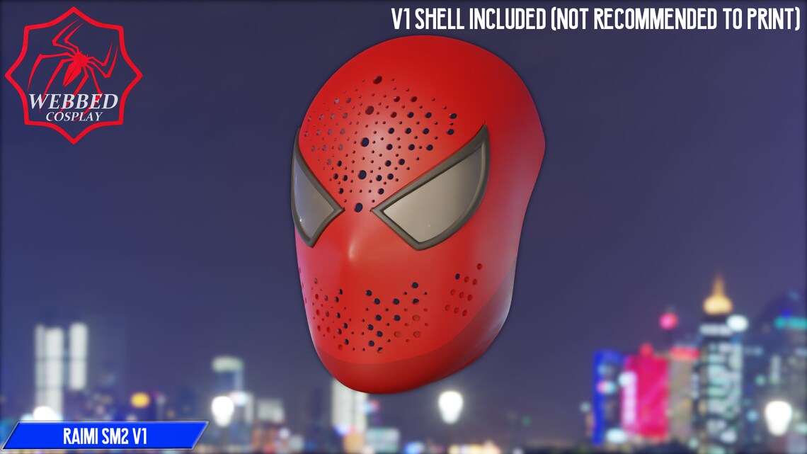 UPDATED Raimi Spider-man 2 Face Shell digital File - Etsy