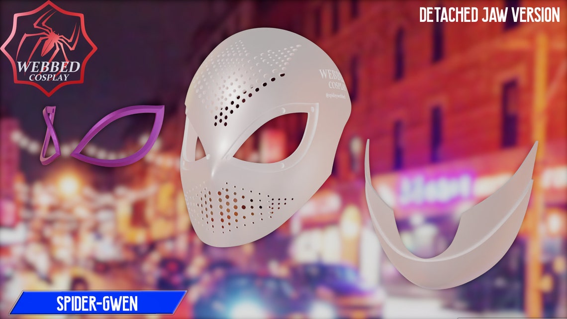 Spider-gwen Face Shell digital File - Etsy