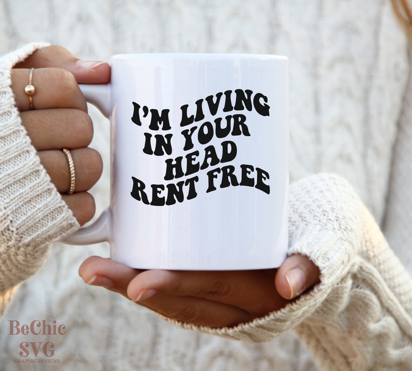 Living in Your Head Rent Free SVG | Living in Your Head Rent Free Shirt ...