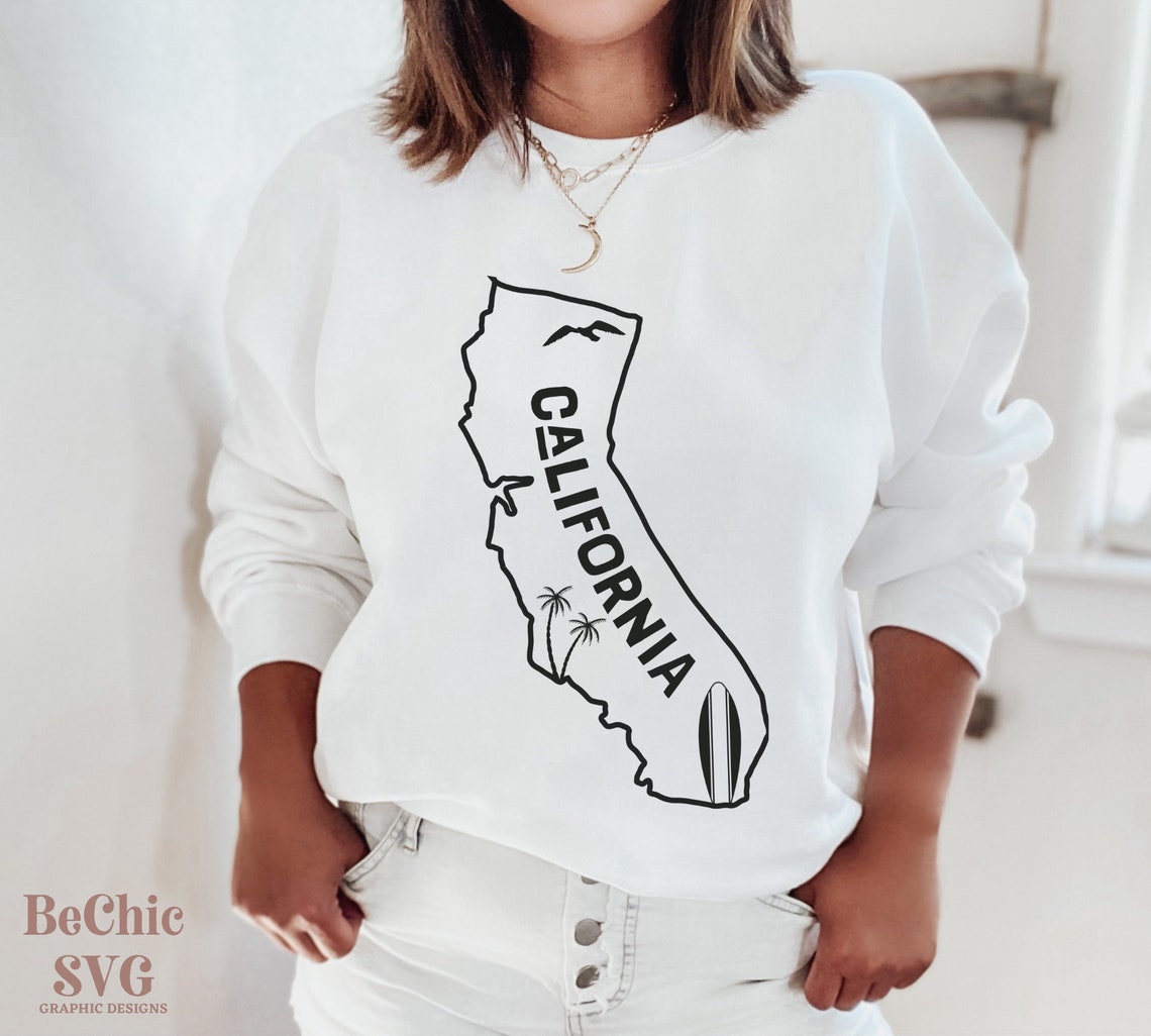 Map of California SVG Map of California Shirt SVG US State Svg Svg ...