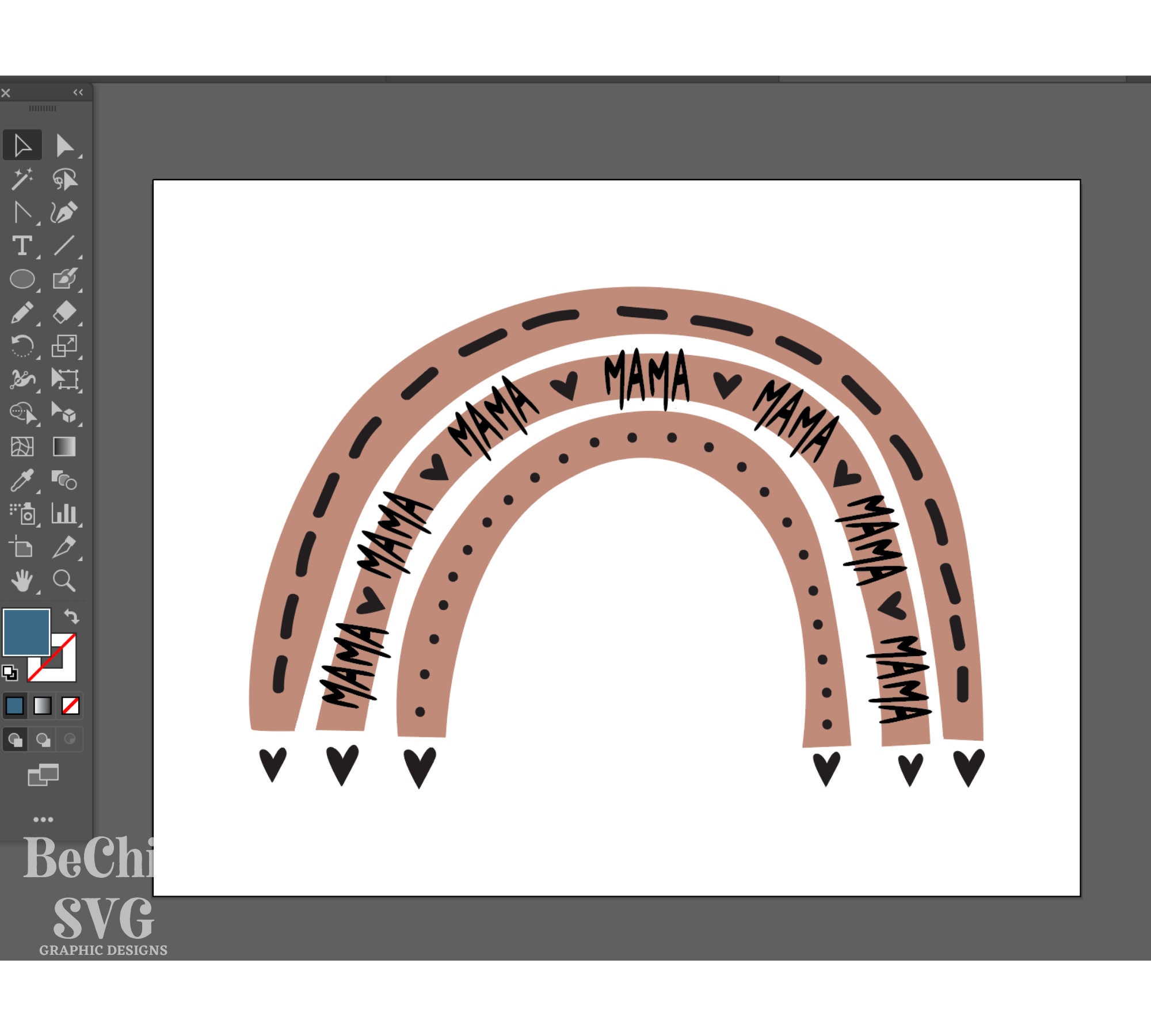 Mama Rainbow SVG Mama Rainbow Shirt SVG Mother's Day - Etsy