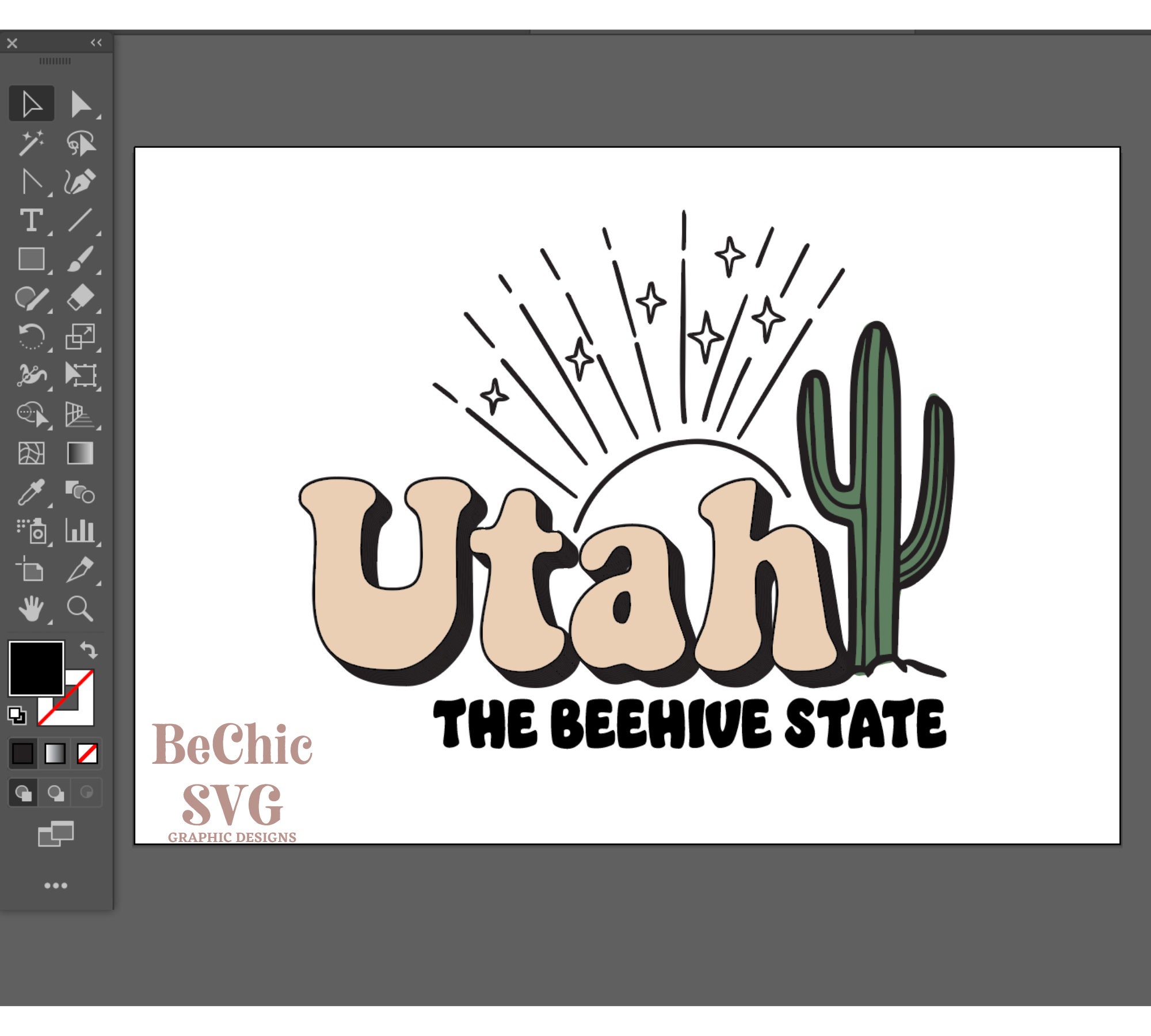 Utah the Beehive State SVG Utah the Beehive State Shirt SVG Desert SVG ...