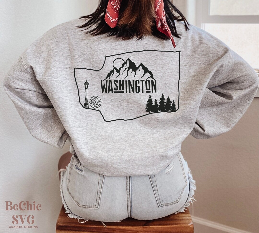 Map of Washington SVG | Map of Washington Shirt SVG | US State Svg ...