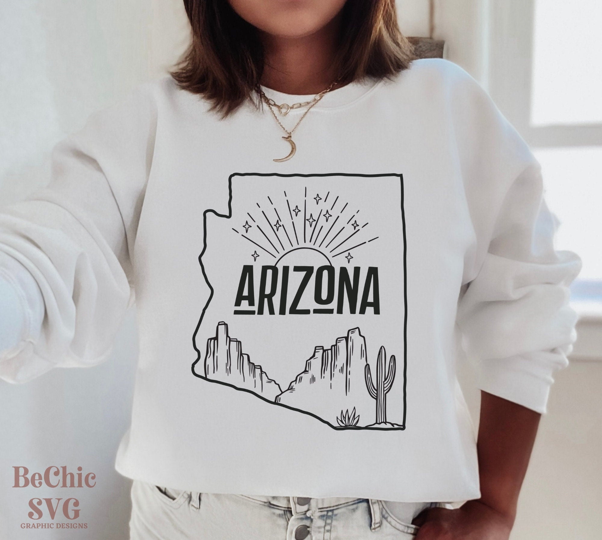 Map of Arizona SVG Map of Arizona Shirt SVG US State Svg - Etsy