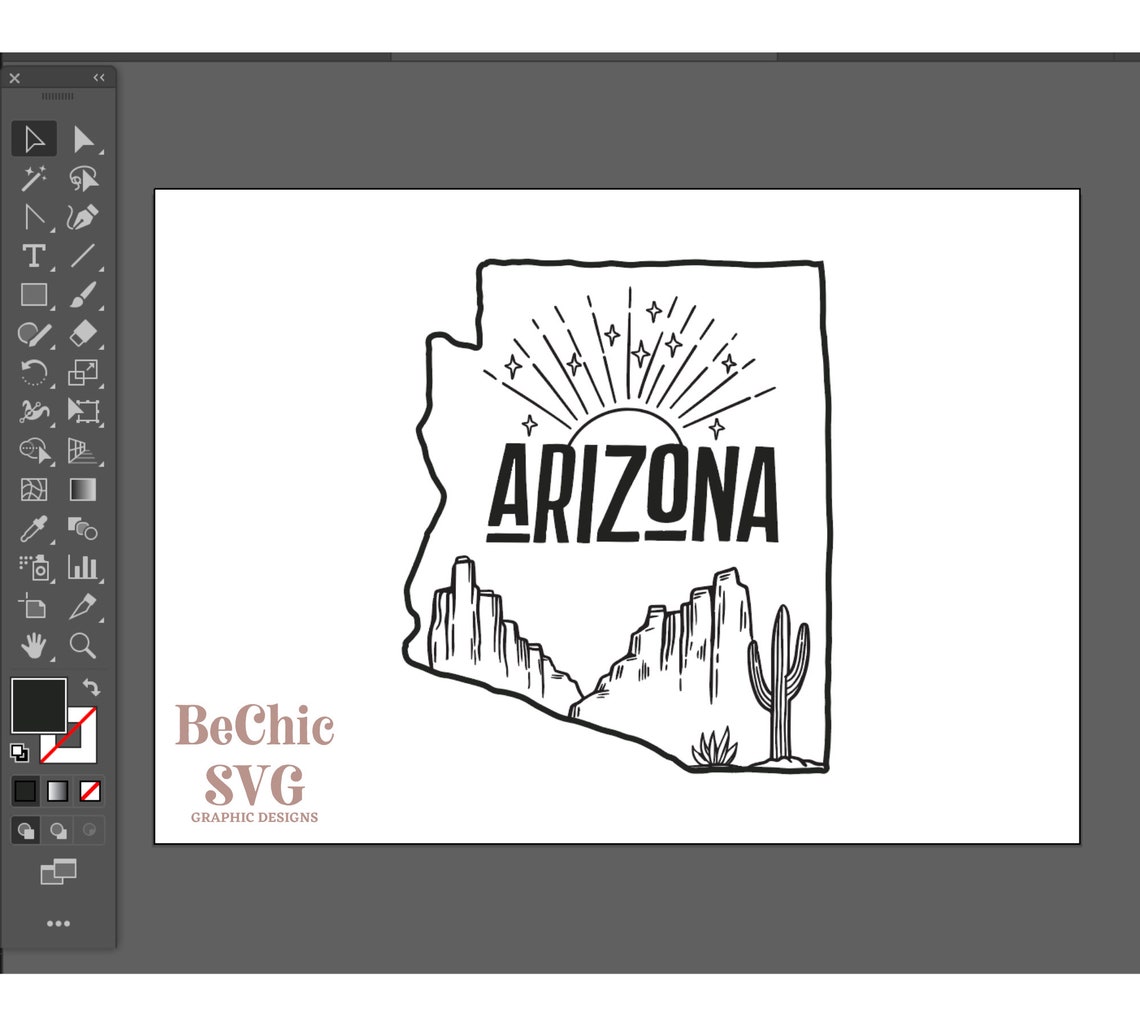 Map of Arizona SVG Map of Arizona Shirt SVG US State Svg - Etsy