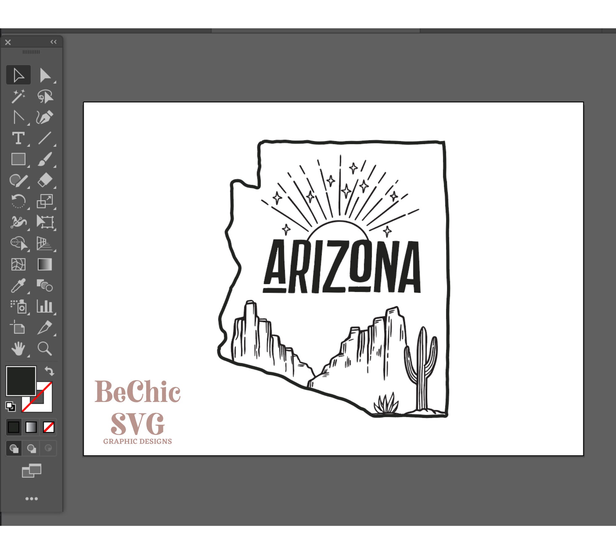 Map of Arizona SVG Map of Arizona Shirt SVG US State Svg - Etsy