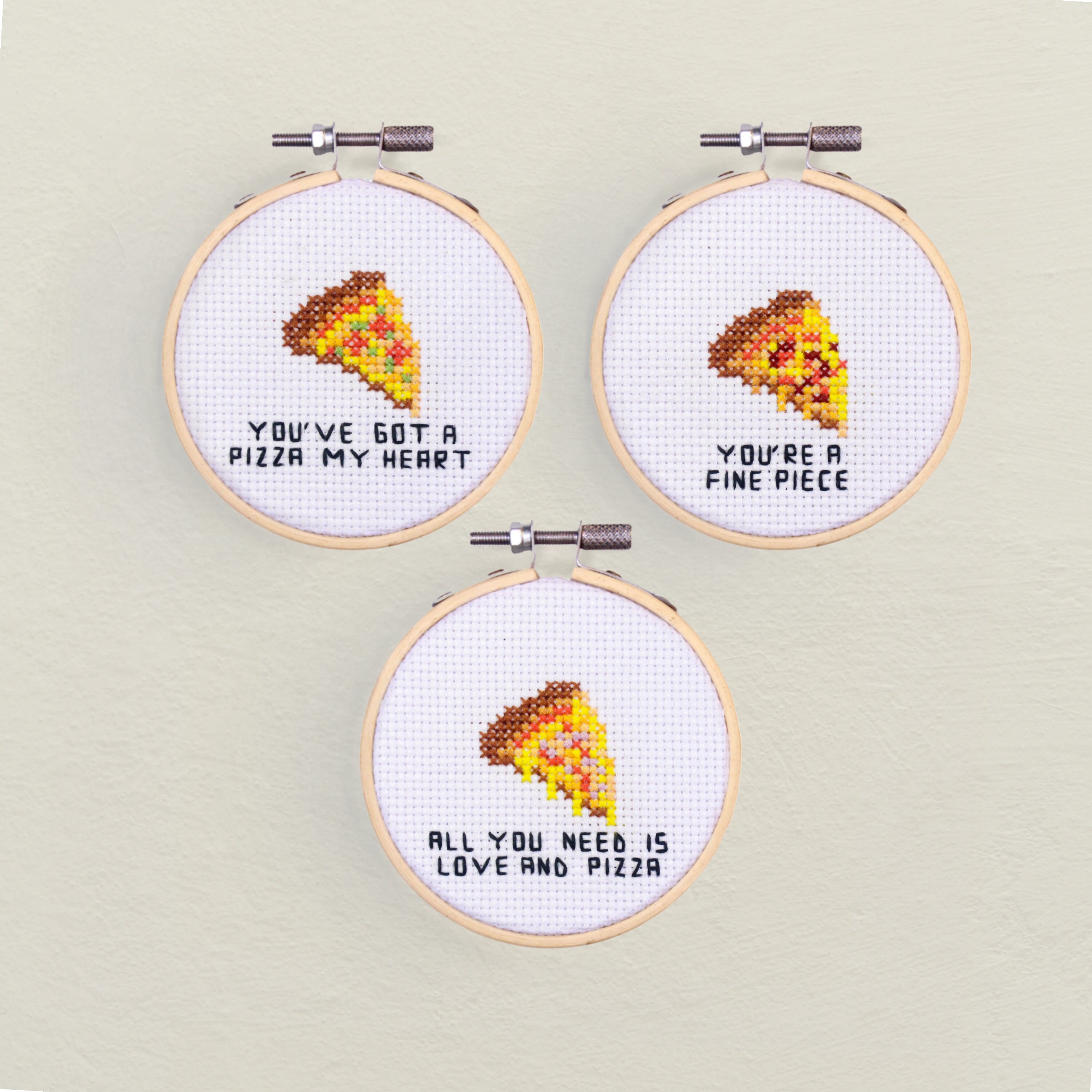 Pizza Cross Stitch Pattern Bundle Customized Name PDF - Etsy