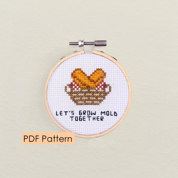 Bread Cross Stitch PDF Pattern PDF Instant Download Bread - Etsy