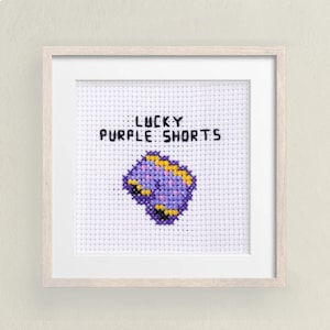 Stardew Valley Lucky Purple Shorts Cross Stitch Pattern - PDF Download ...