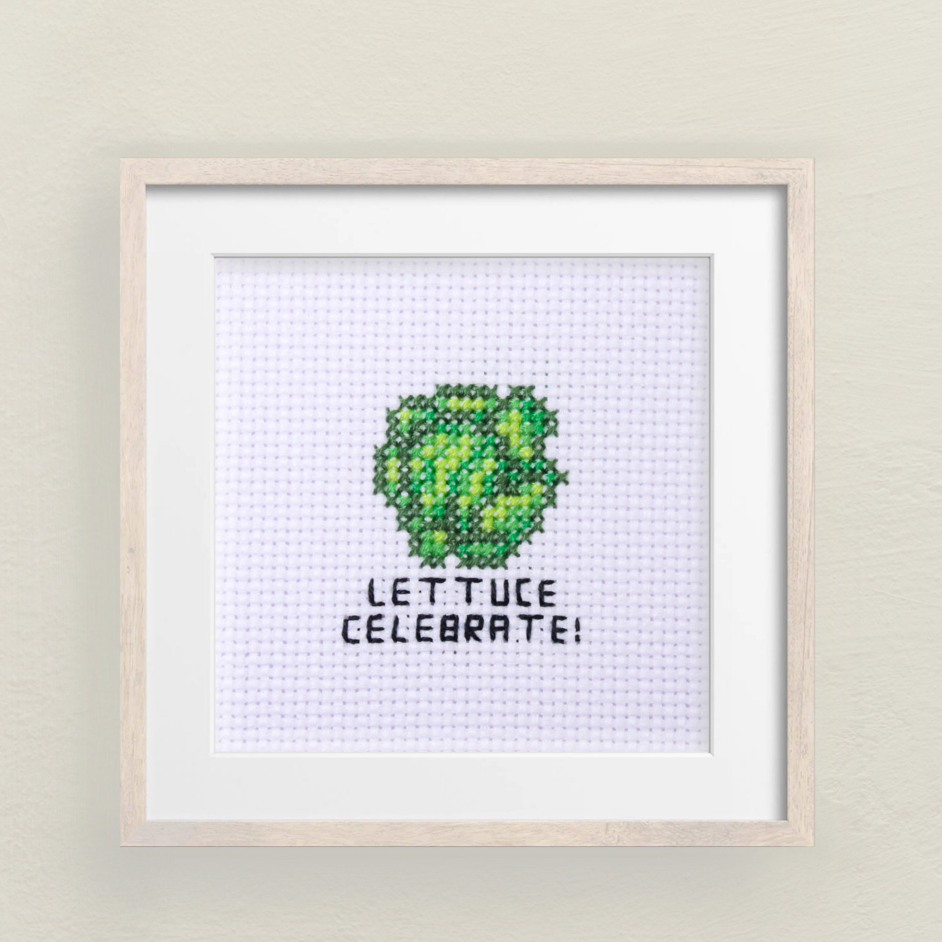 Lettuce Cross Stitch Pattern PDF Instant Download Cute and Funny Quotes ...