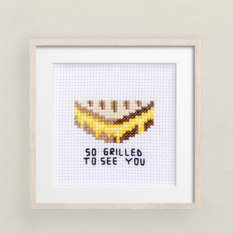 Grilled Cheese Cross Stitch Pattern PDF Customized Pattern - Etsy