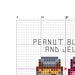 Peanut Butter and Jelly Cross Stitch Pattern PDF Digital Download PB&J ...