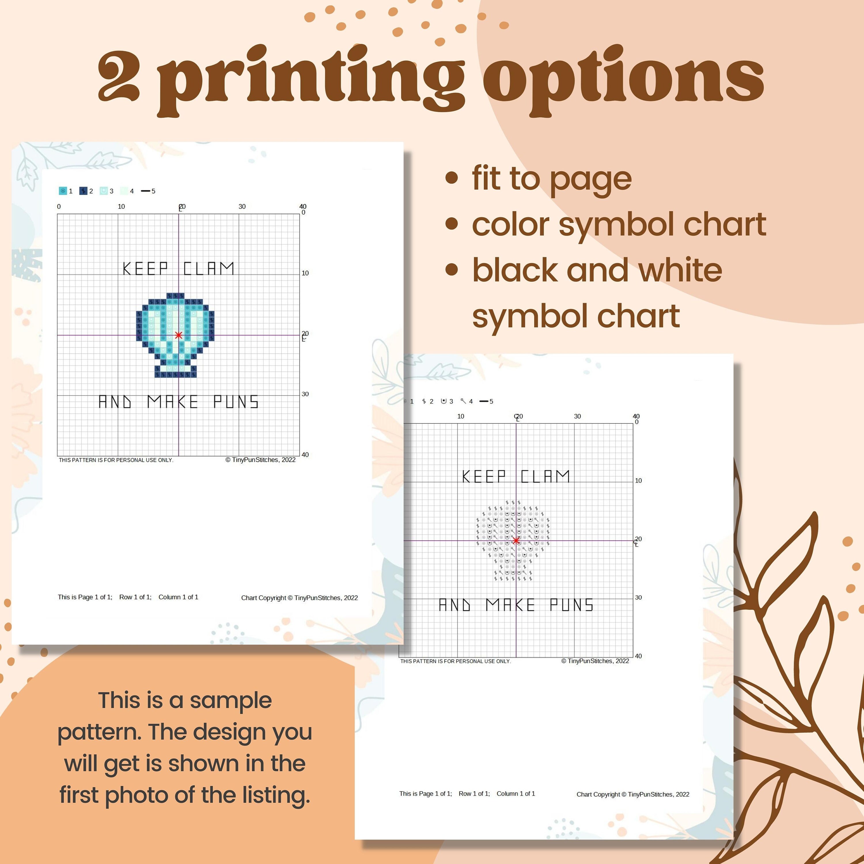 Mango Cross Stitch Pattern PDF Instant Download - Cute Fruit Pun - Easy ...
