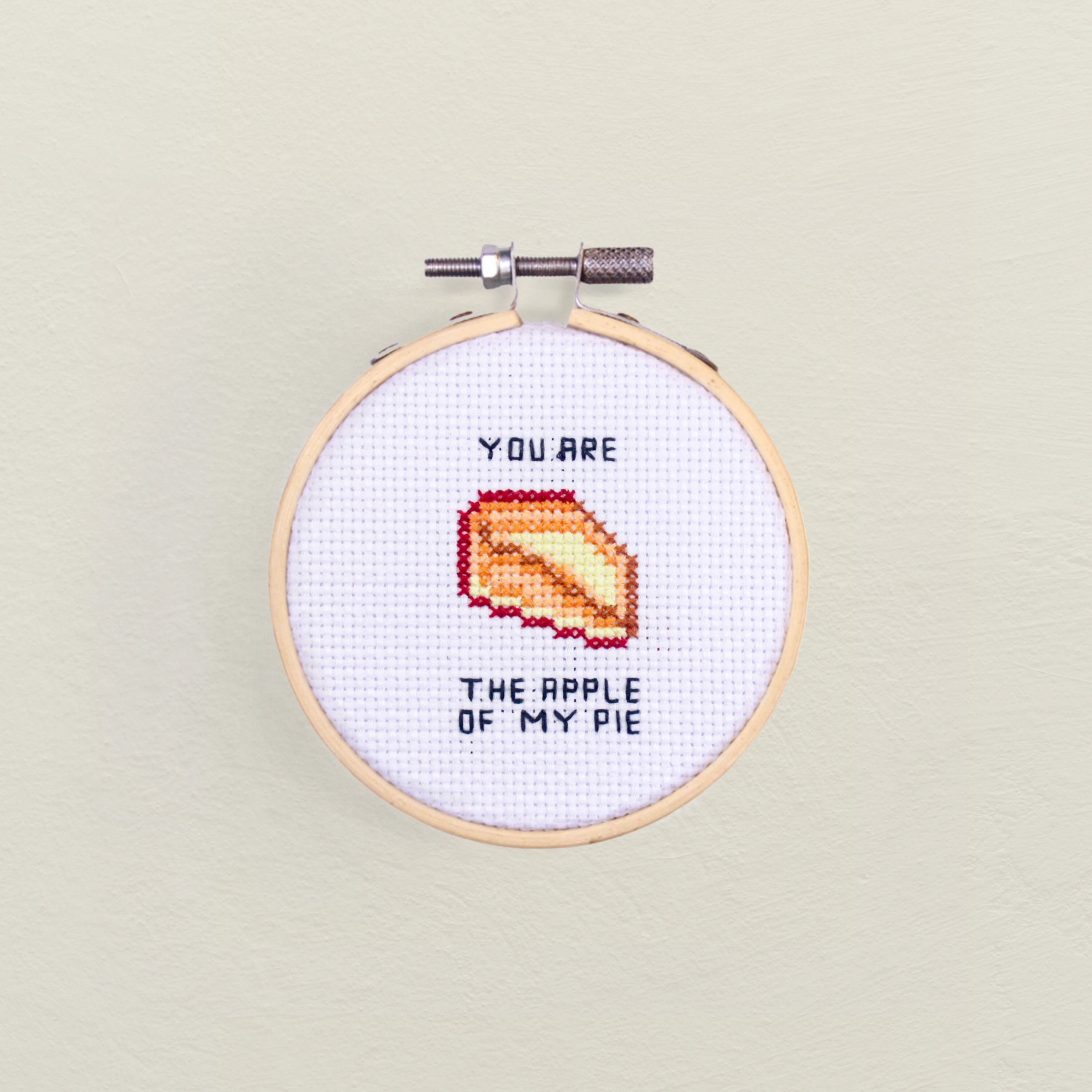 Apple Pie Cross Stitch Pattern