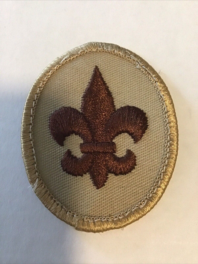 Official BSA Tenderfoot Scout Rank Patch Boy Cub Scouts tan Backing - Etsy