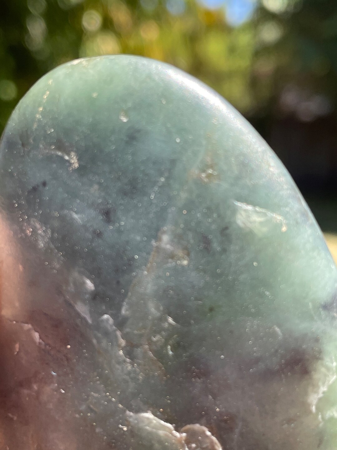 Natural Big Sur Jade Pocket Stone - Etsy