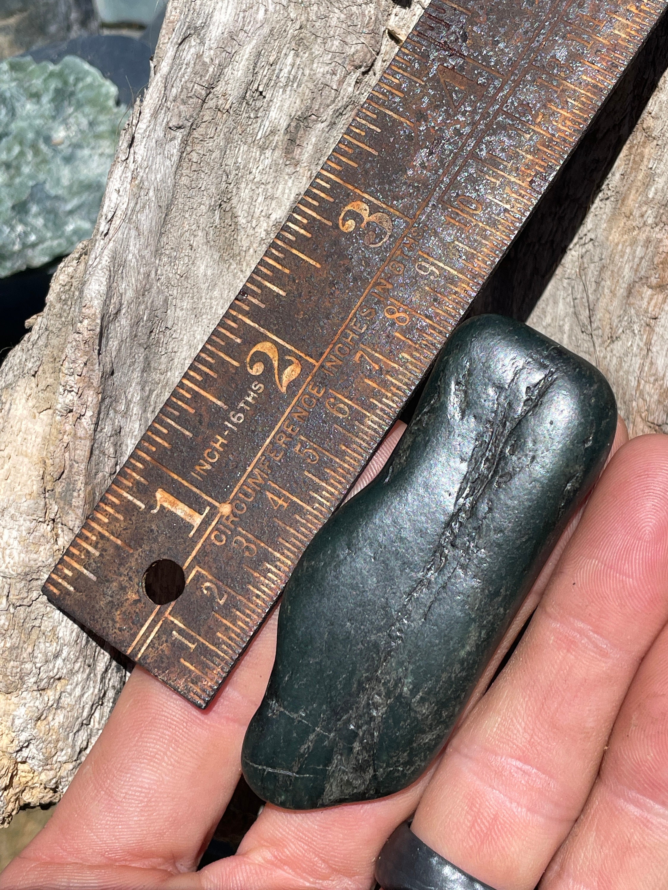 Natural Big Sur Jade Pocket Stone - Etsy