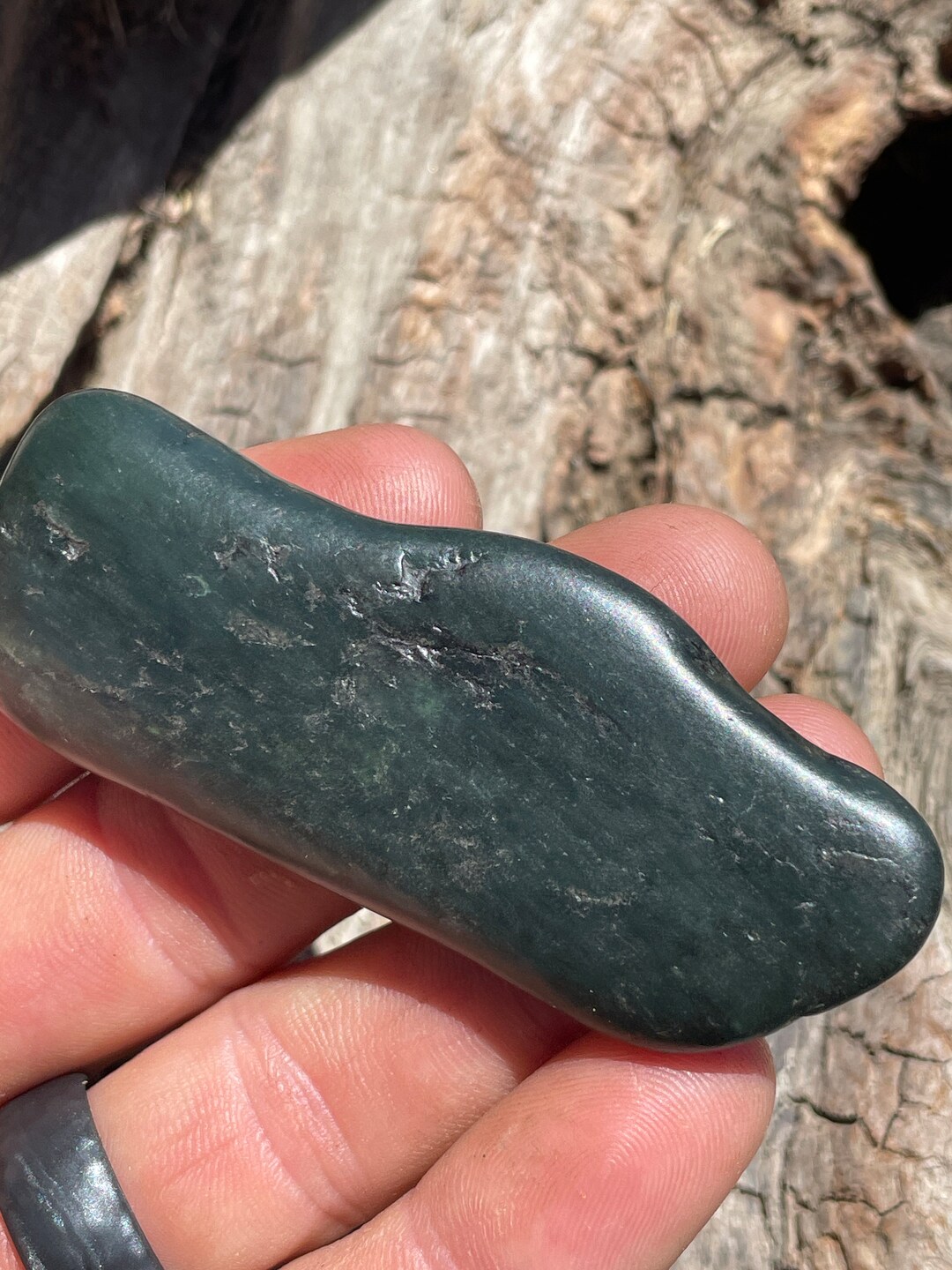 Natural Big Sur Jade Pocket Stone - Etsy