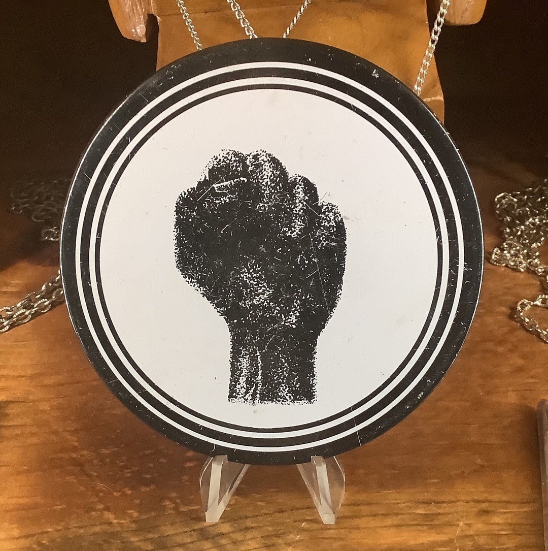 Vintage Black Power Pinback Button - Etsy
