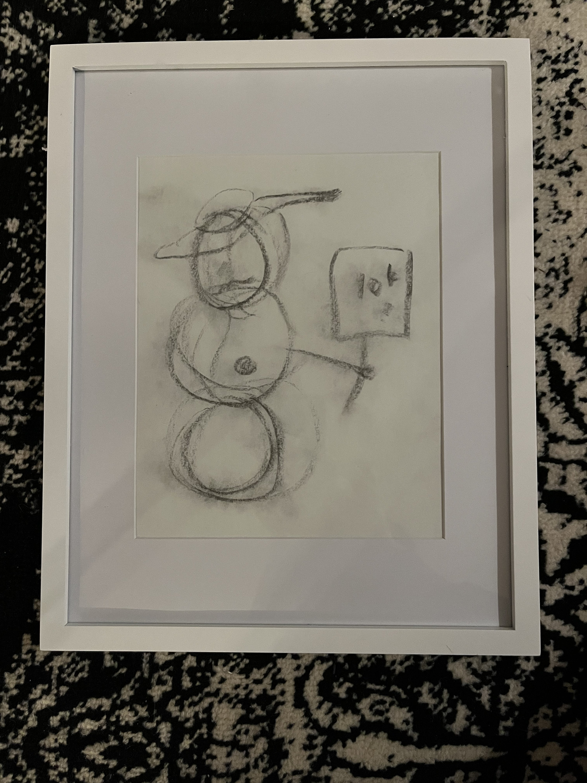 Mustache Snowman - Etsy