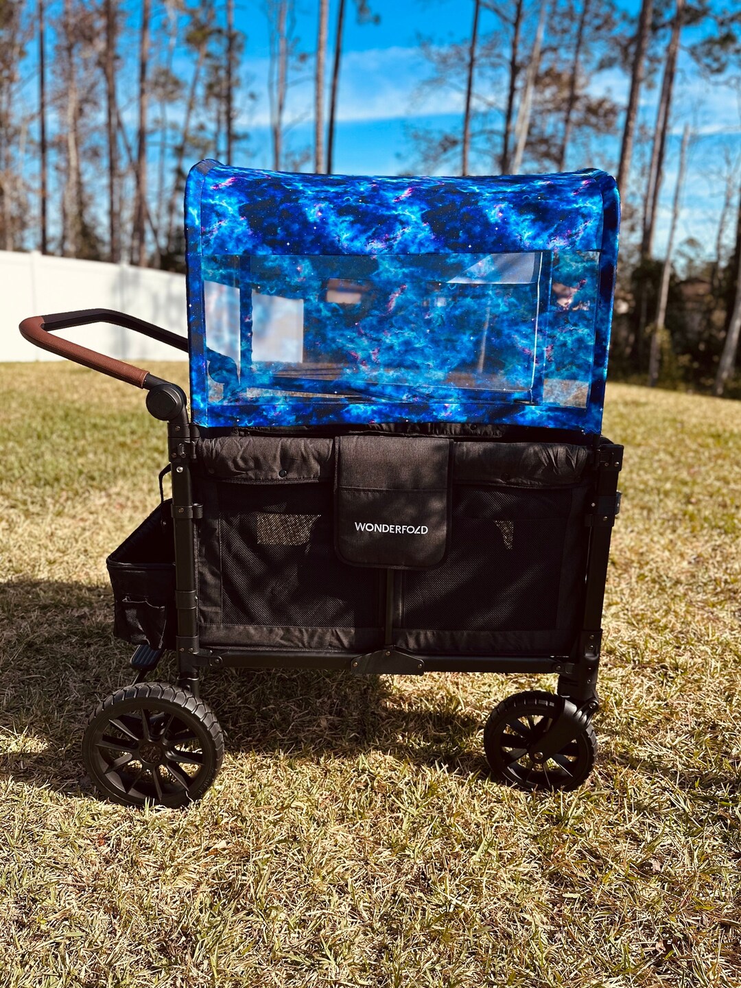 Custom Mesh Sided Canopy for Wonderfold Joymor or Rainbow Baby Wagons ...
