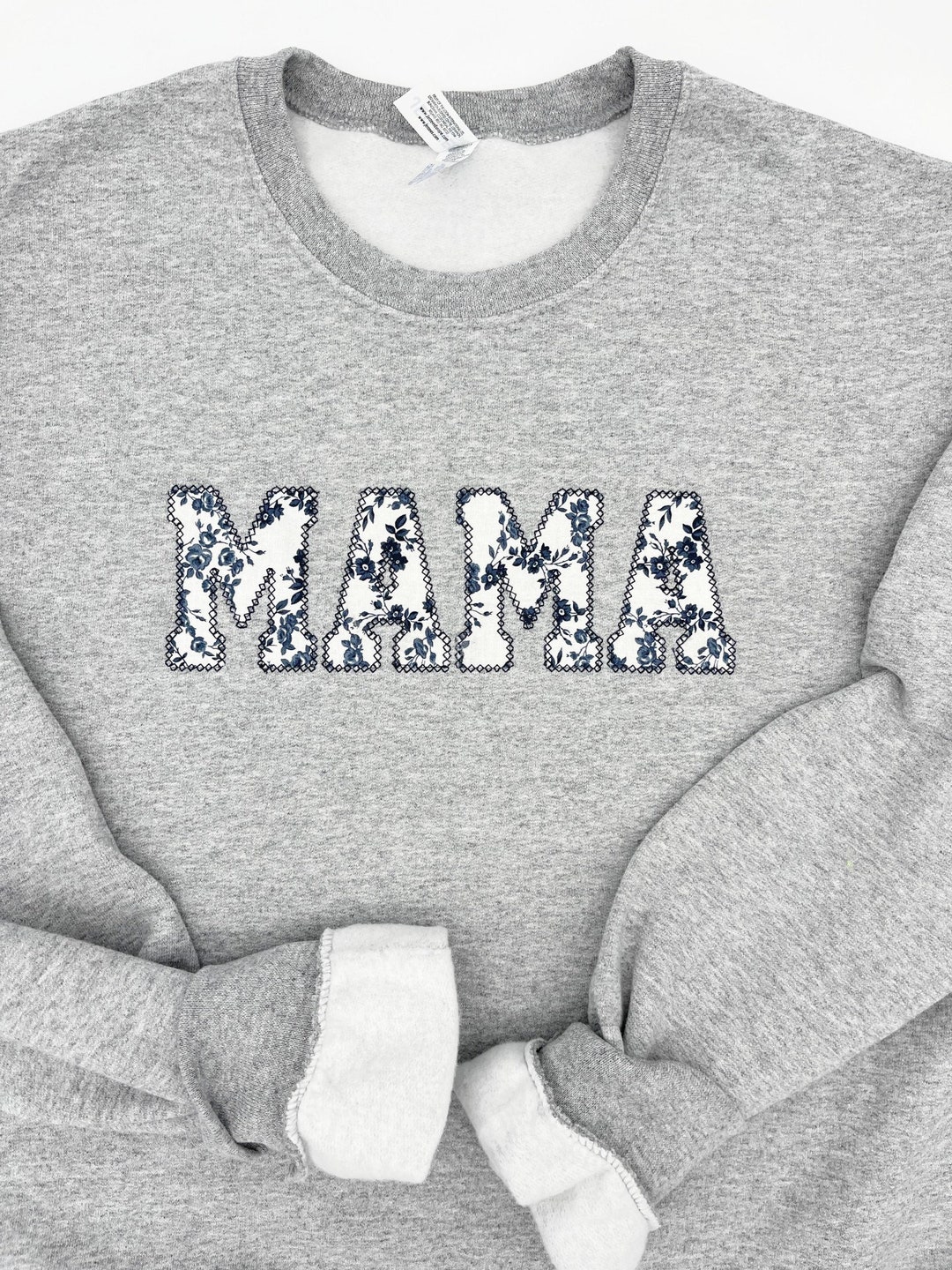 Mama Sweatshirt Gift | Fall Apparel |blue Floral Mama Shirt | Baby ...