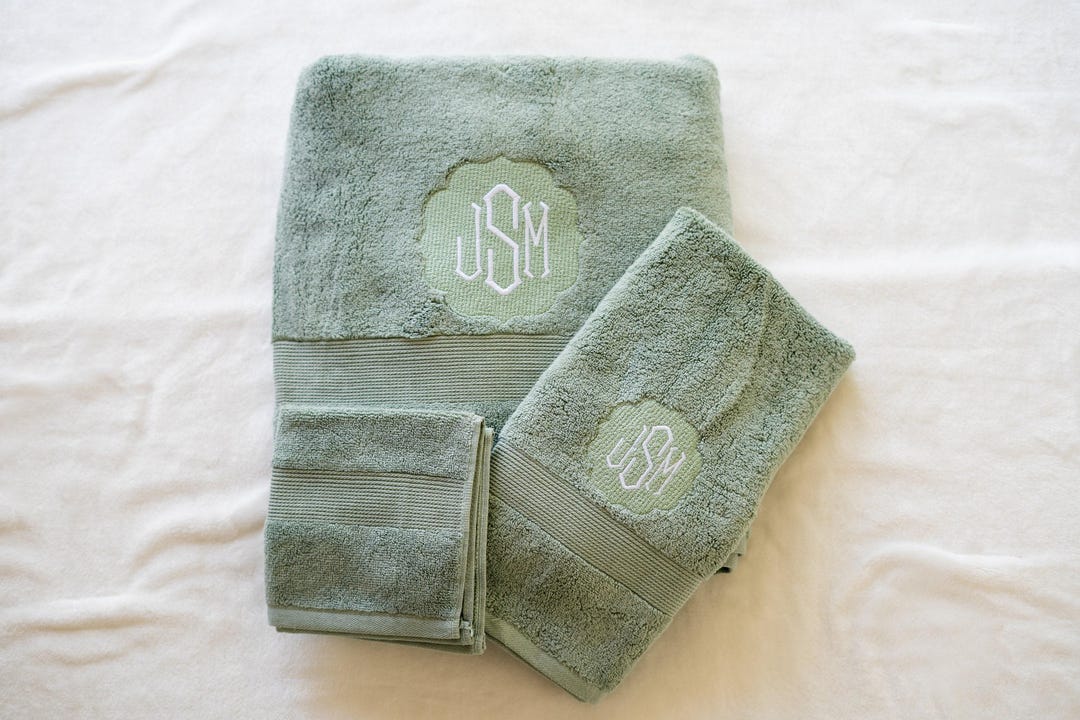 THICK Embroidered Bath Towel, Custom Towel, Personalized Towel ...