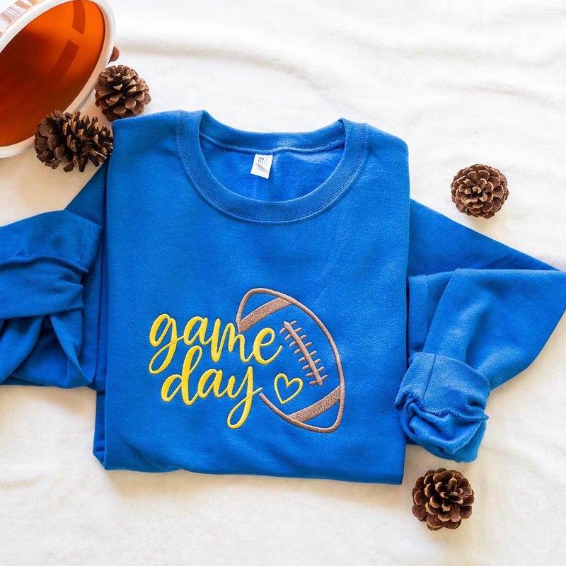 Embroidered Football - Etsy