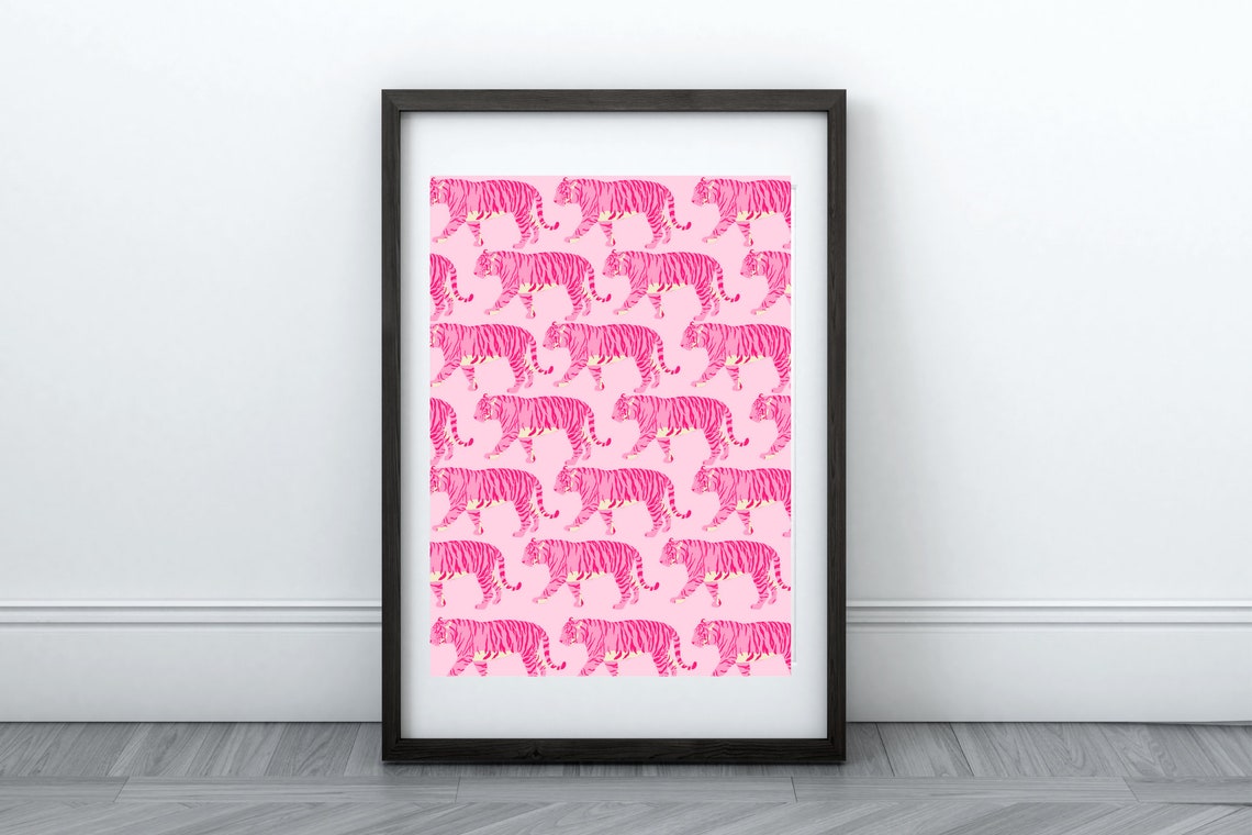 Pink Preppy Wall Art Preppy Room Decor Dorm Room Art Trendy - Etsy