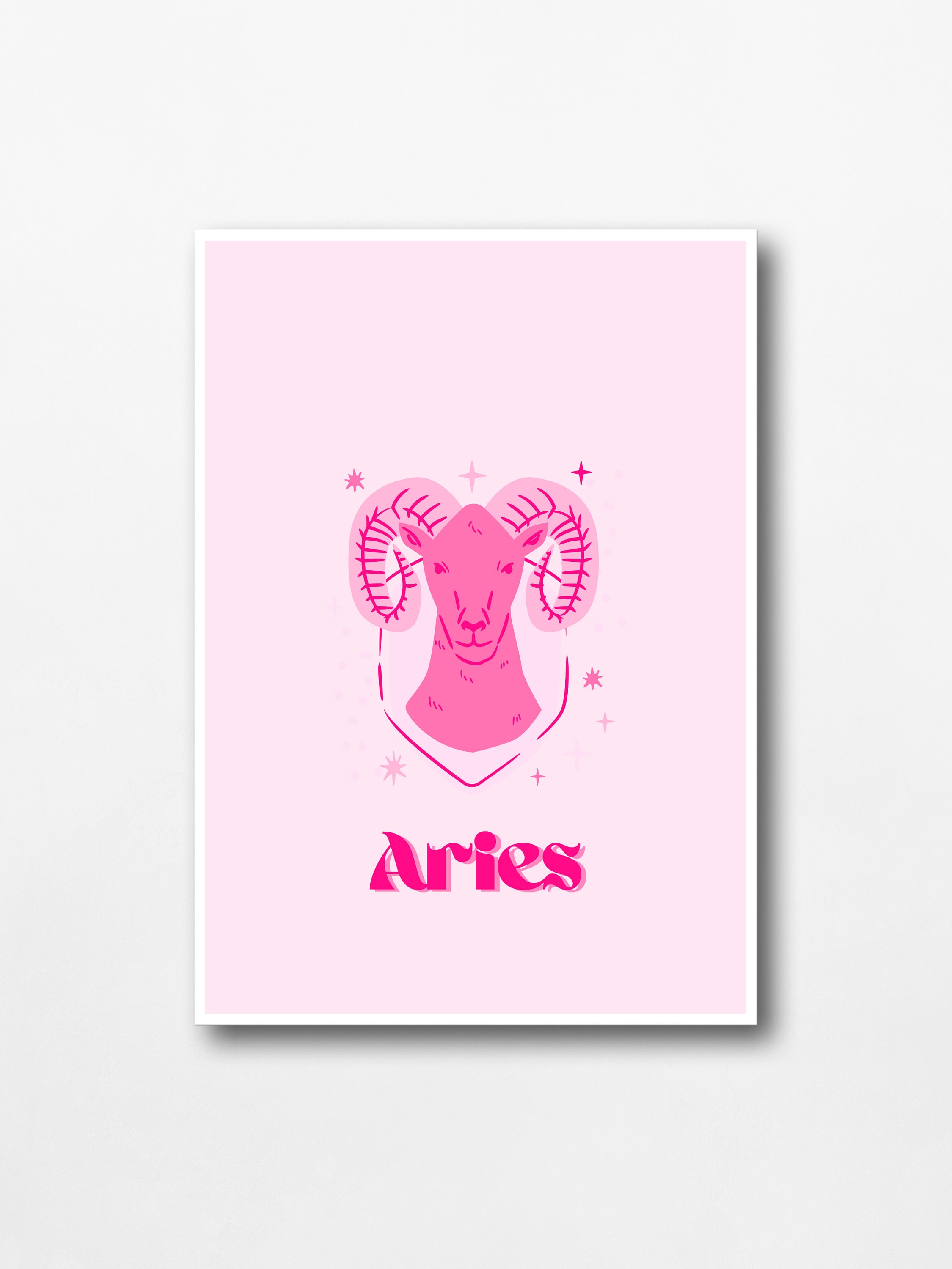 Aries Symbol Pink