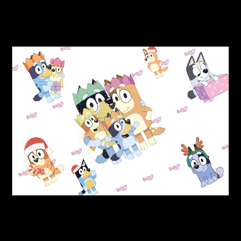 Bluey Wrapping Paper Sheets - Etsy