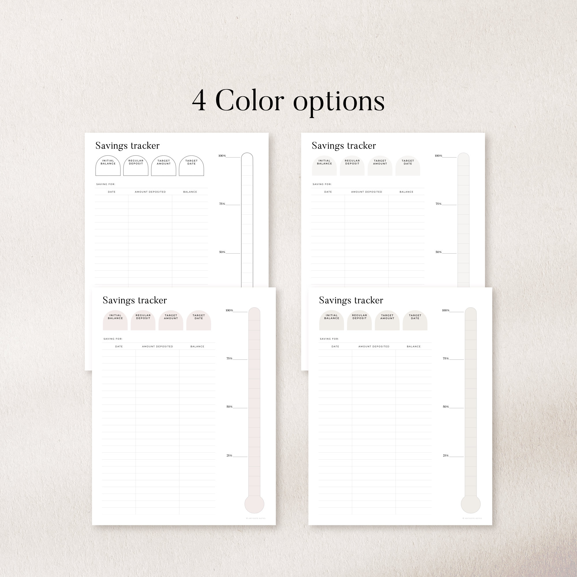 Savings Tracker, 52 Week Challenge, PRINTABLE PDF, A4, Letter, Digital ...