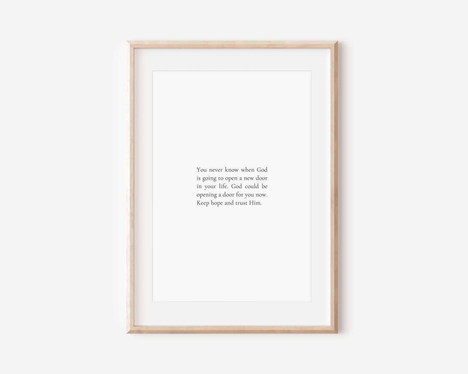 Faith Quote Wall Art and Wall Decor About Trusting God, Christian Home ...