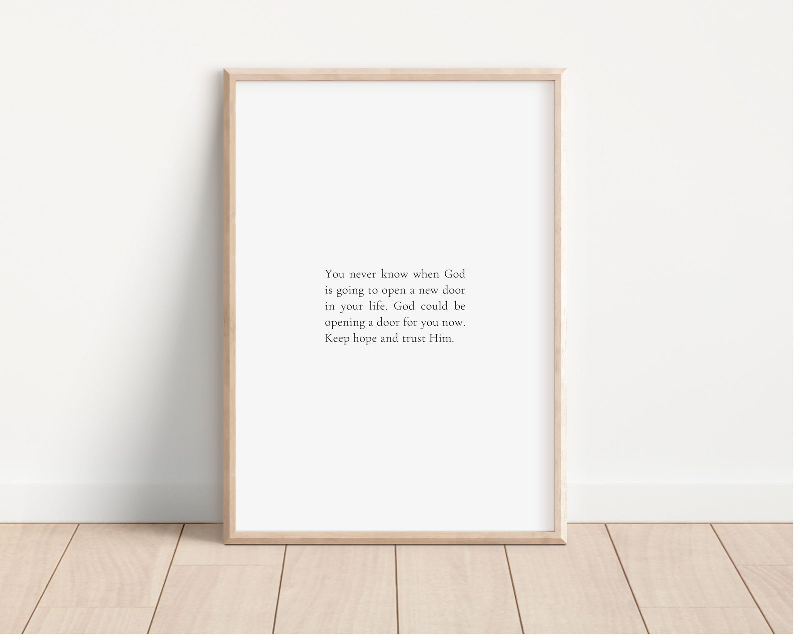 Faith Quote Wall Art and Wall Decor About Trusting God, Christian Home ...