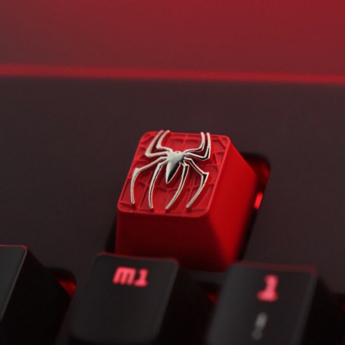 Luxurious Spiderman Keycap Comics Gaming Metal Keycap for - Etsy