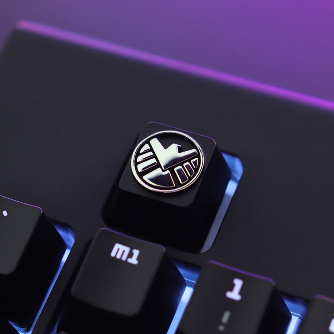 Luxurious S.H.I.E.L.D. Keycap Comics Gaming Metal Keycap for Mechanical ...