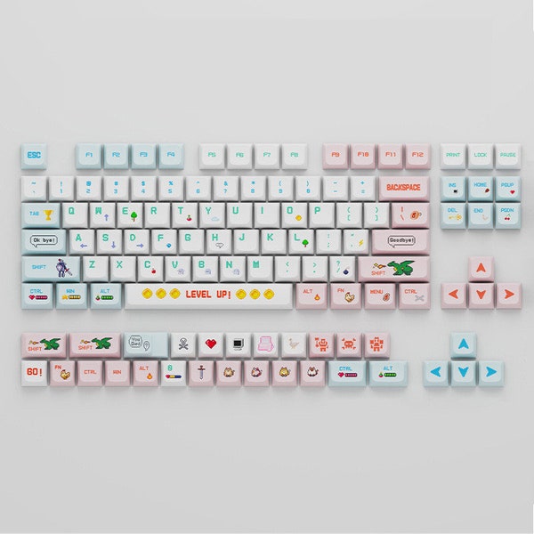 Pixel Keycaps - Etsy