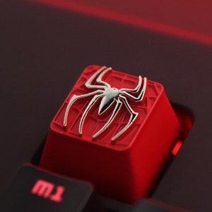 Luxurious Spiderman Keycap Comics Gaming Metal Keycap for | Etsy