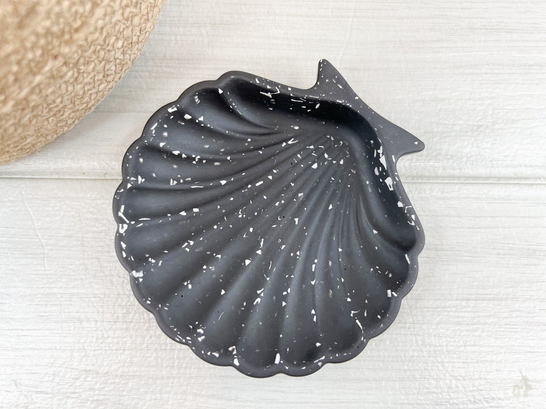 Seashell Shape Trinket Tray Jewellery Trinket Tray Terrazzo - Etsy