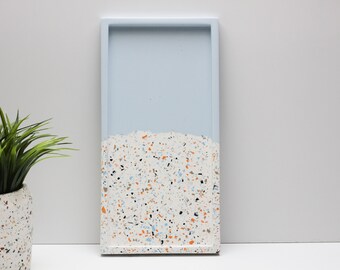 Set of Terrazzo Vanity Tray Terrazzo Trinket Dish Round - Etsy