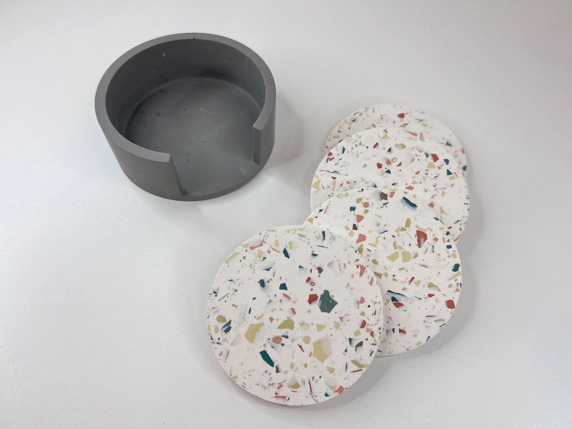 Set Rectangular Tray and Coasters / Rectangular Tray / Tray - Etsy