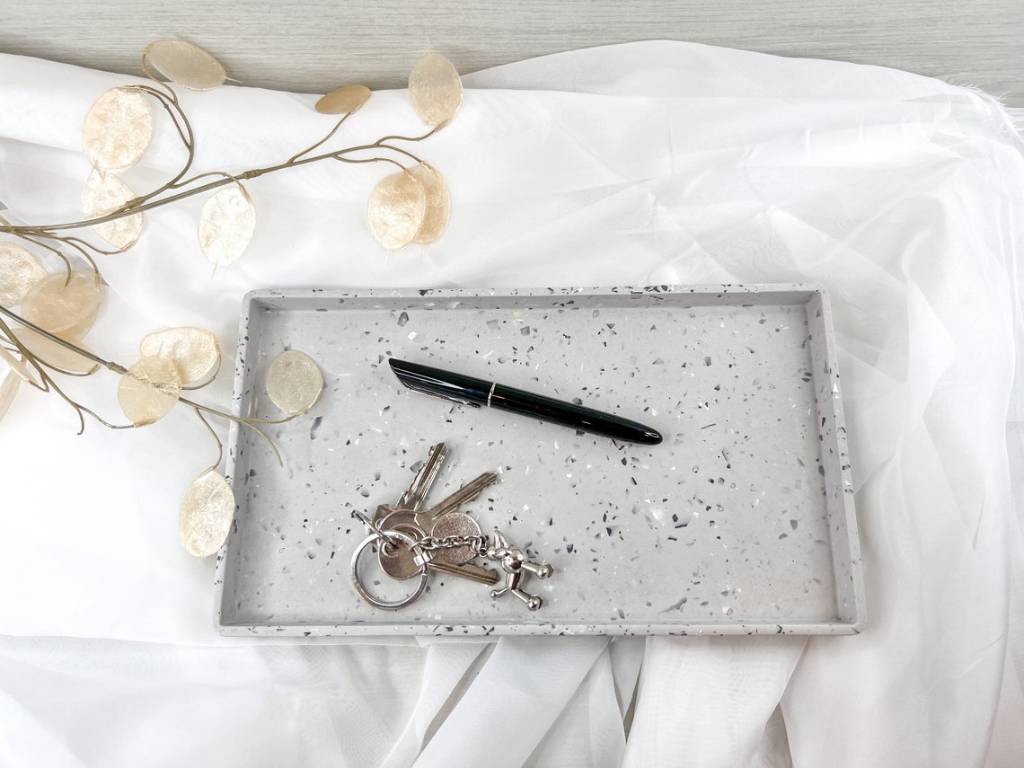 Set Rectangular Tray and Coasters / Rectangular Tray / Tray - Etsy