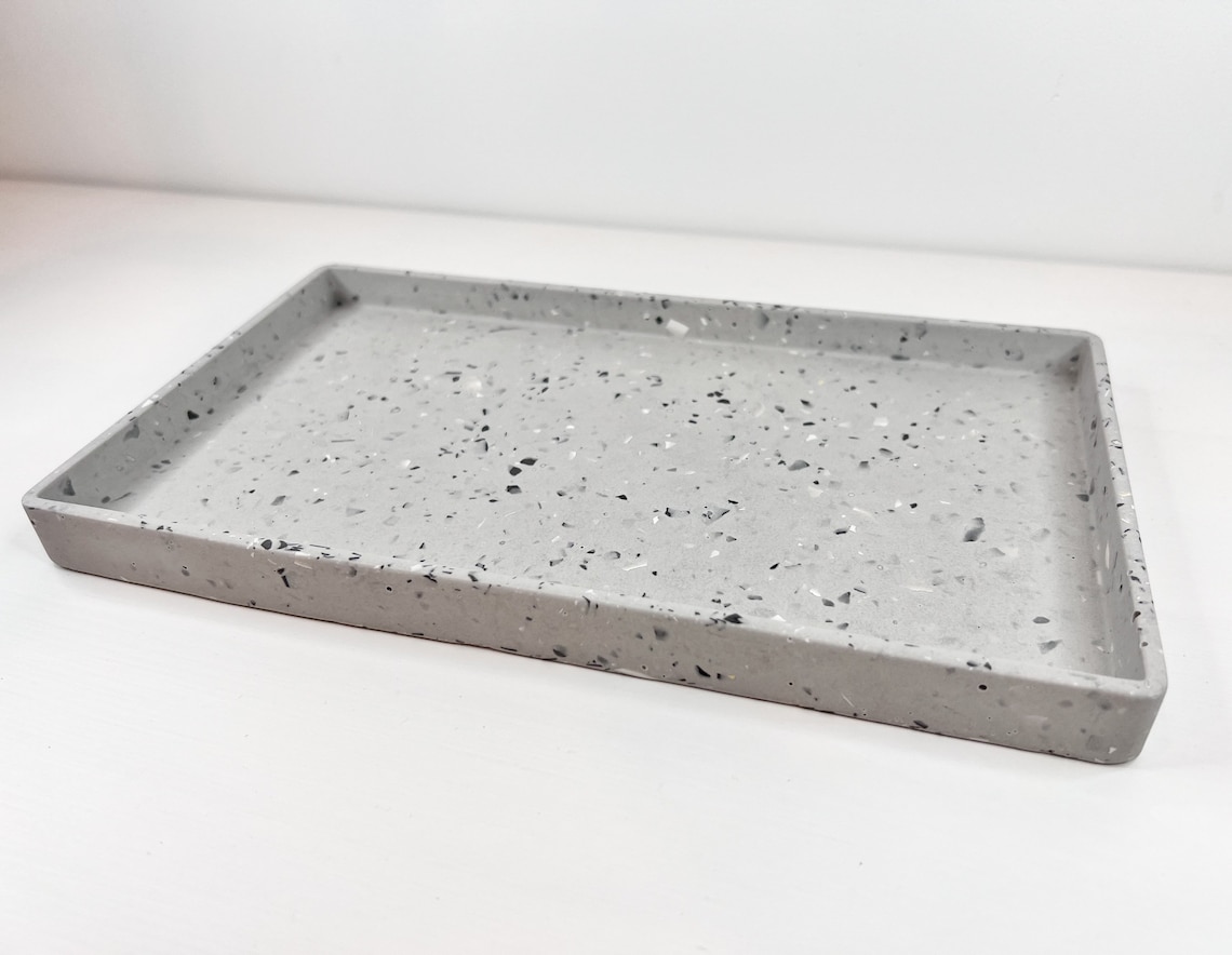 Set Rectangular Tray and Coasters / Rectangular Tray / Tray - Etsy