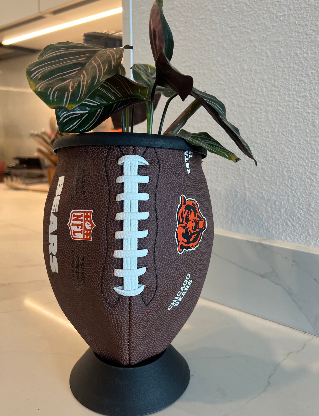 Chicago Bears Football Planter | NFL Sports Gift | Football Home Decor ...