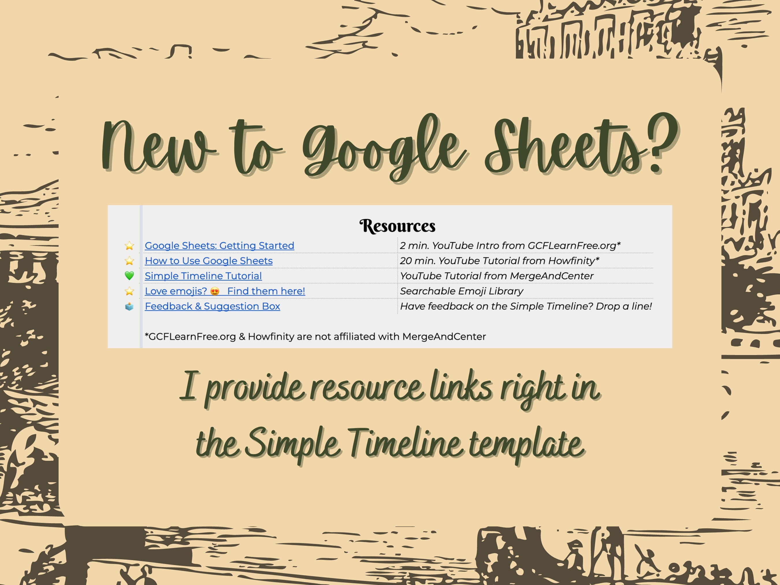 Simple Timeline Google Sheets Template - Etsy