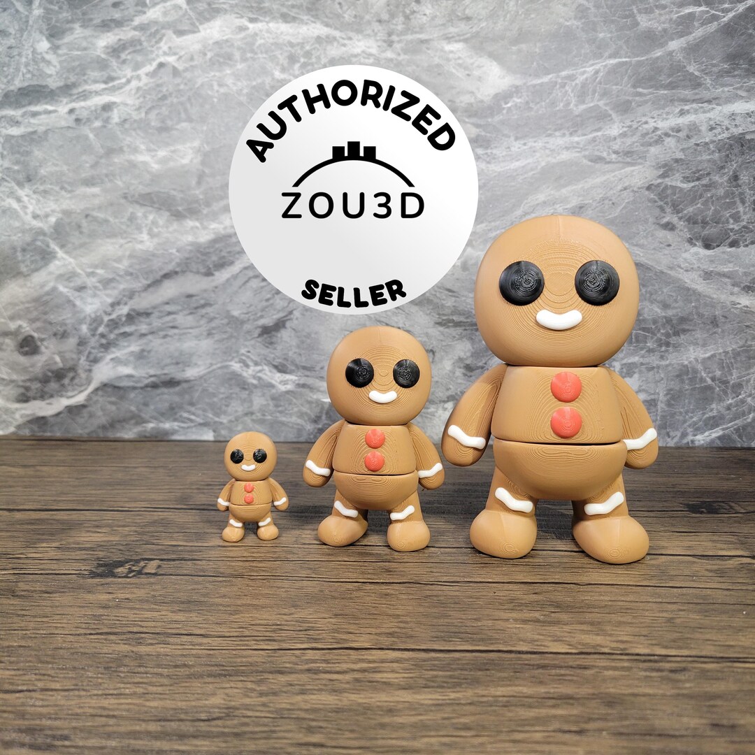 Gingerbread Man / Fidget Toy / 3D Printed - Etsy