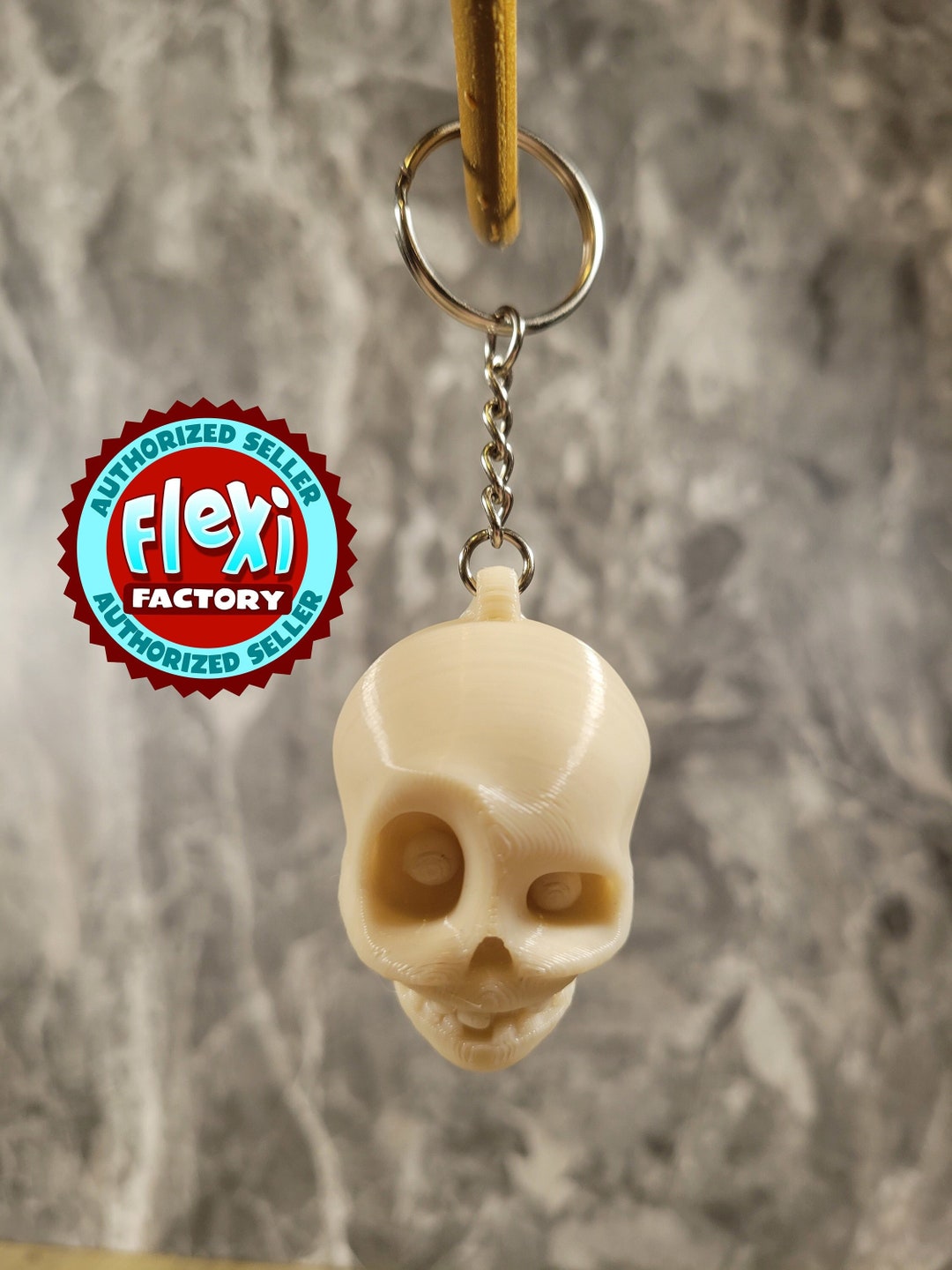 Flexi Skeleton Head / Keychain / 3D Printed - Etsy