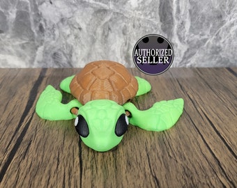 Sea Turtle, 3D Printed, Flexible , Multiple Sizes and Colors, Sensory ...