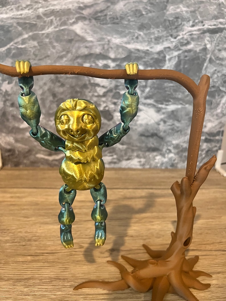 Flexi Sloth / Fidget Toy / 3D Print - Etsy