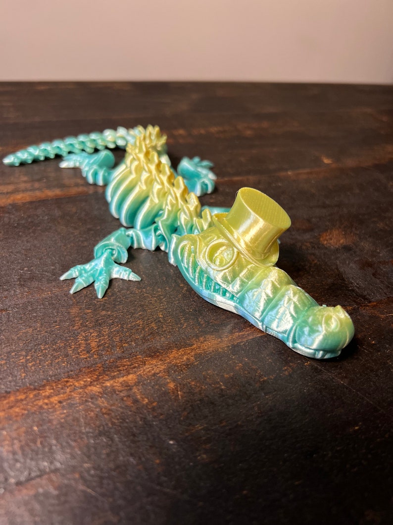 Flexi Top Hat Crocodile / 3D Printed / Fidget Toy - Etsy